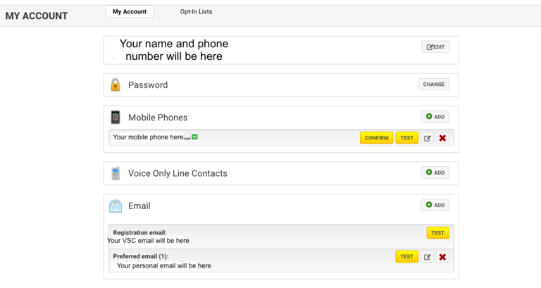 Update and Verify Rave Contact Information - VSC IT